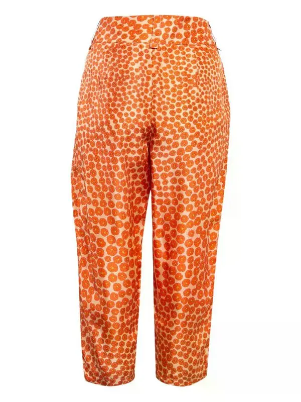 Stella McCartney Silk Floral-print Trousers
