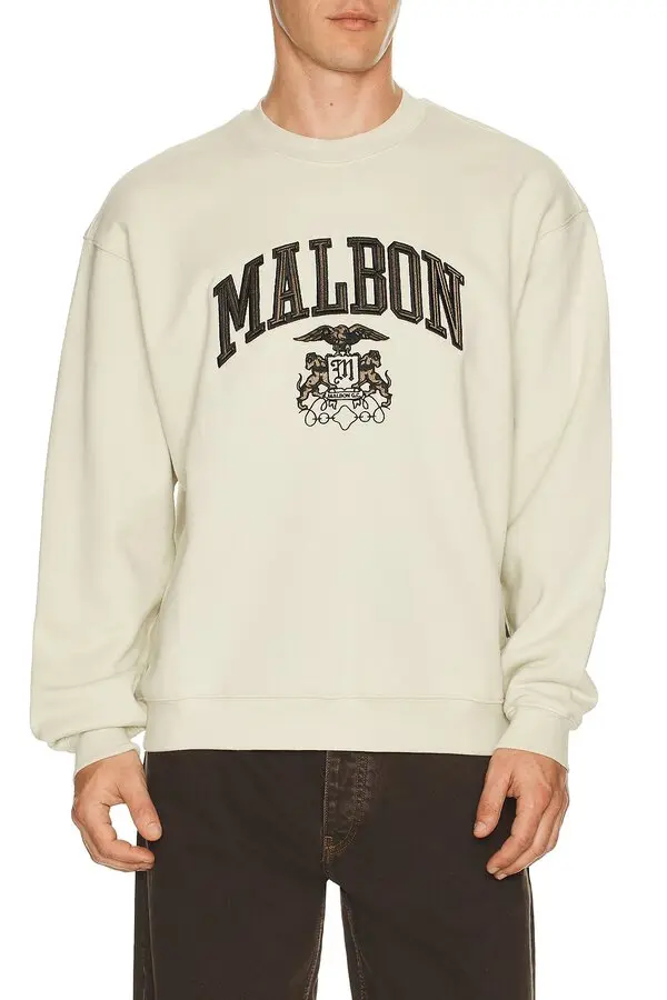 MALBON Cadet Oxford Sweatshirt - Ivory