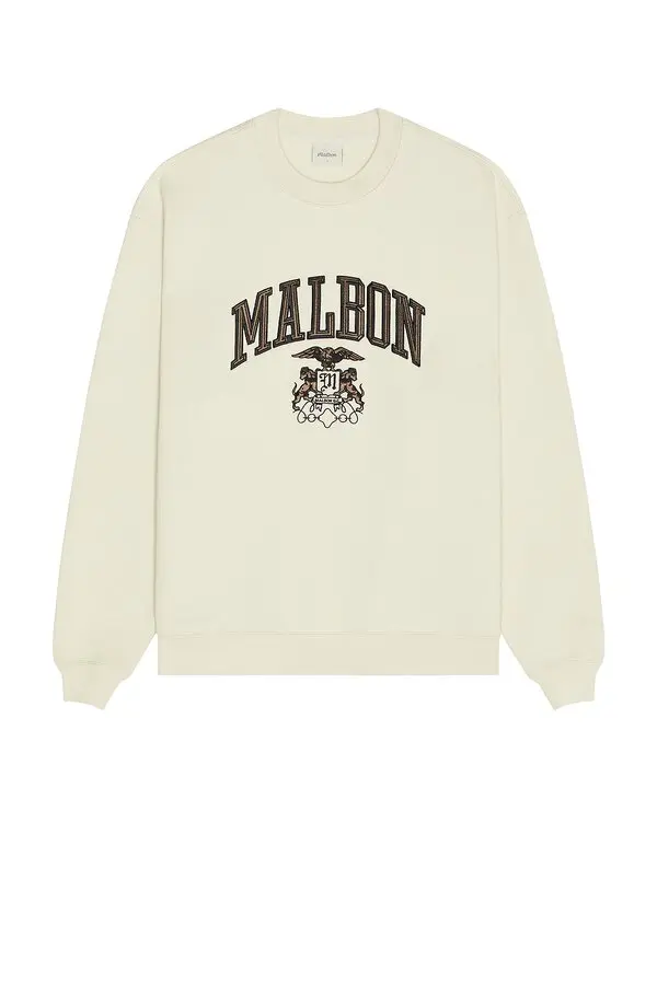 MALBON Cadet Oxford Sweatshirt - Ivory