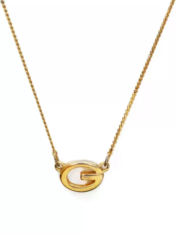 Givenchy 1980-1990s Logo-detail Necklace