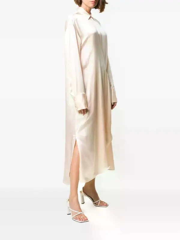 JIL SANDER Asymmetric Silk Shirt Dress
