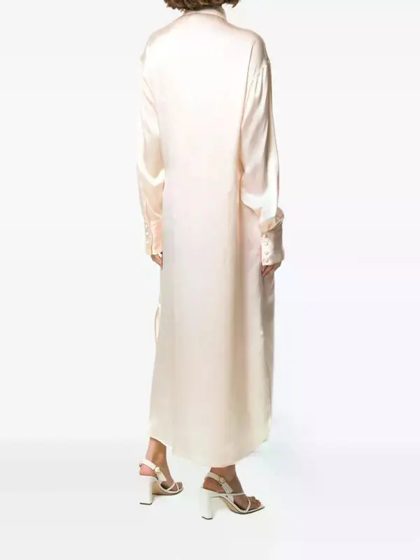JIL SANDER Asymmetric Silk Shirt Dress