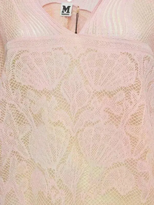 Missoni Floral Lurex-knit Top - Pink