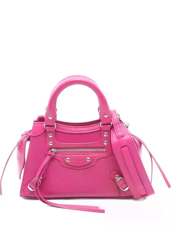 Balenciaga Braided Handle Nano Handbag - Pink