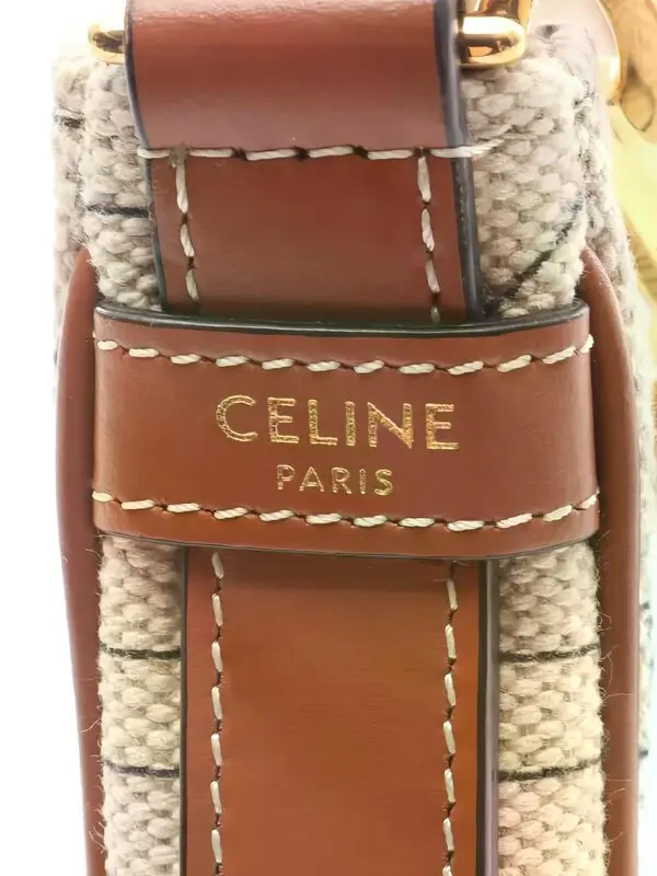 Celine 2010s Ava Logo-pattern Shoulder Bag