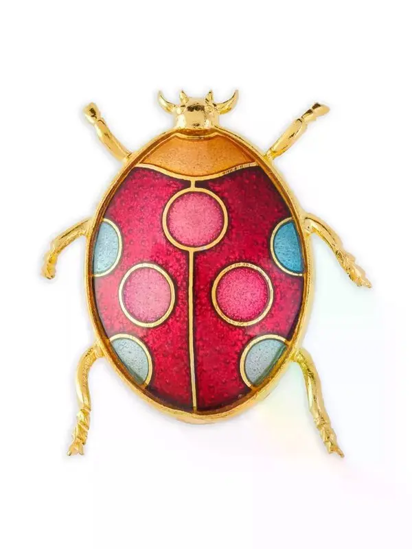 SUSAN CAPLAN 1980s Ladybird-shaped Brooch - Gold