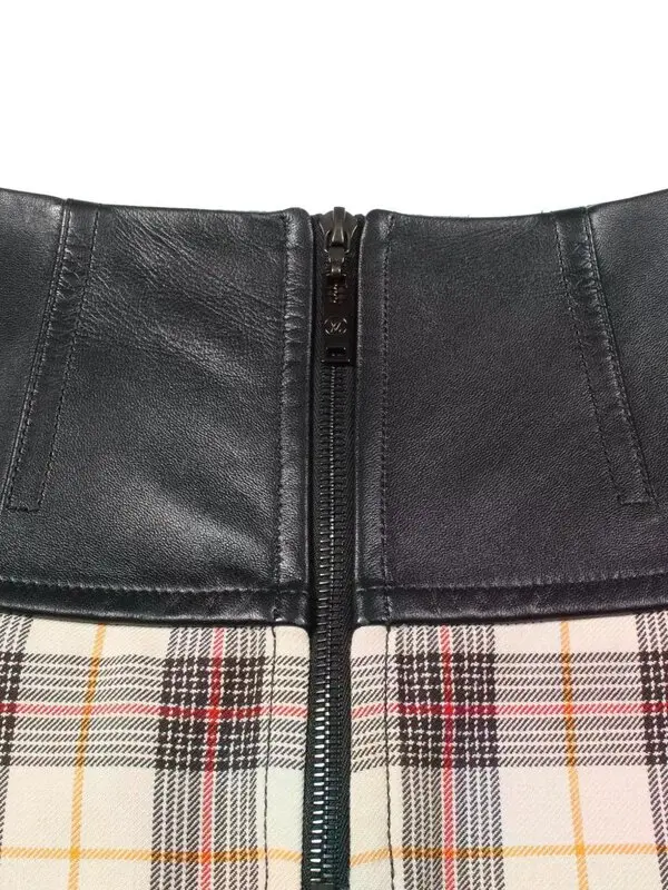 LOUIS VUITTON 2010s Checked Wool-blend Skirt