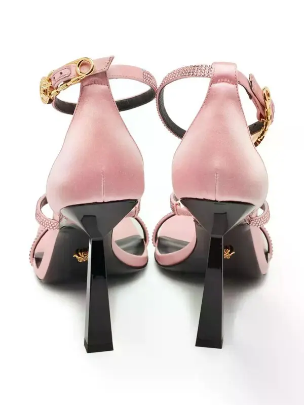 Versace Satin Heeled Sandals
