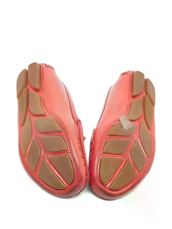 Miu Miu Embellished Loafers - Red