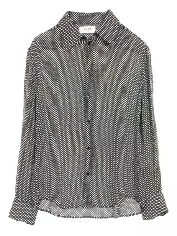 Celine 2010s Polka Dot-print Shirt