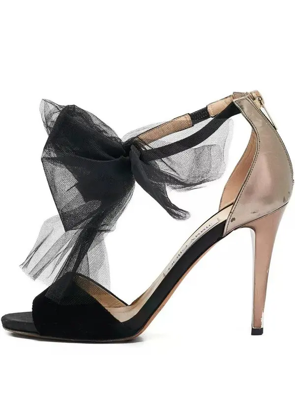 JIMMY CHOO 110mm Bow-detailing Heeled Sandals