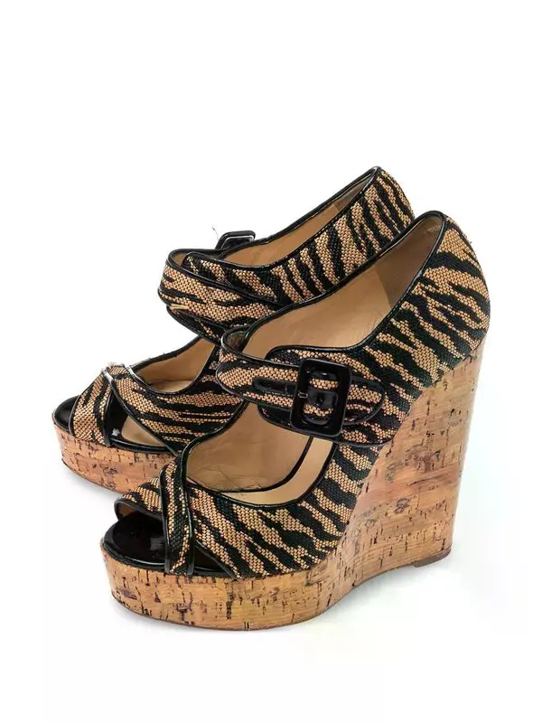 CHRISTIAN LOUBOUTIN 140mm Melides Wedged Sandals