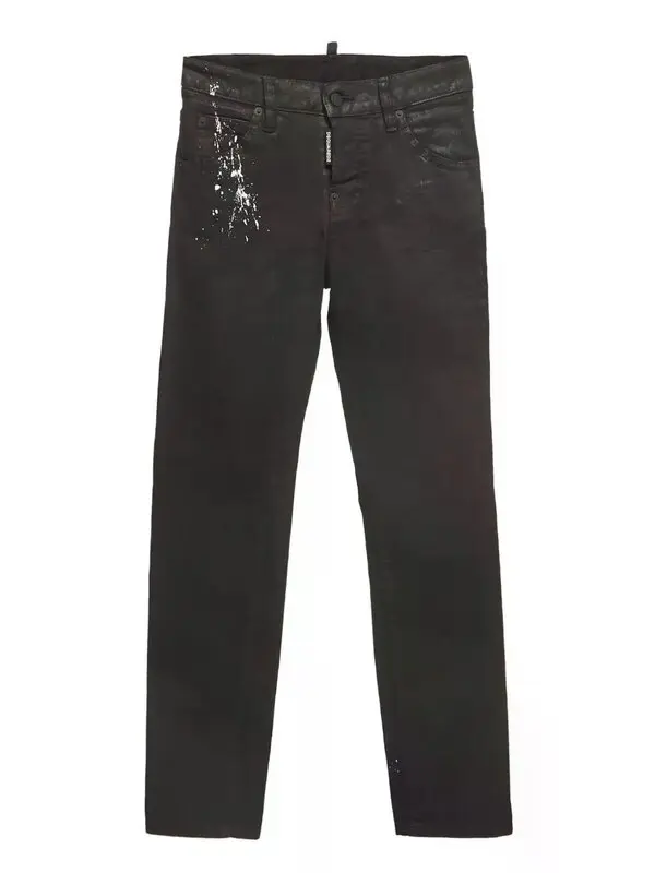 Dsquared2 Paint-splattered Five-pocket Jeans