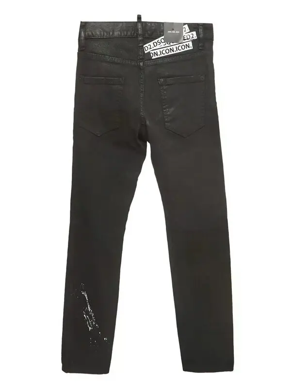 Dsquared2 Paint-splattered Five-pocket Jeans