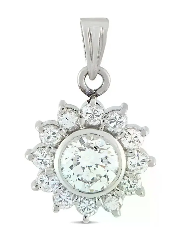 LB EXCLUSIVE Platinum Diamond Pendant - Silver