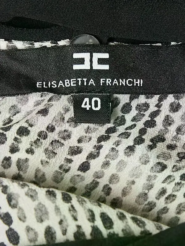 Elisabetta Franchi Silk Polka Dot Top