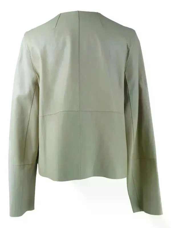 YVES SALOMON Button-fastening Leather Jacket