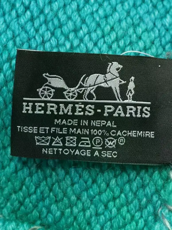 Hermès 2010s Striped H Dye Blanket