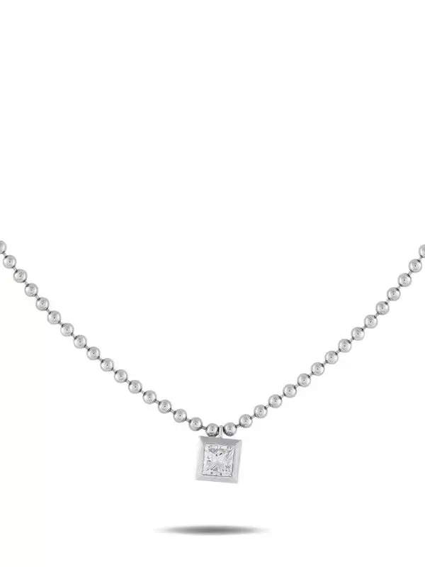 LB EXCLUSIVE 18k White Gold Odelia Diamond Necklace - Silver