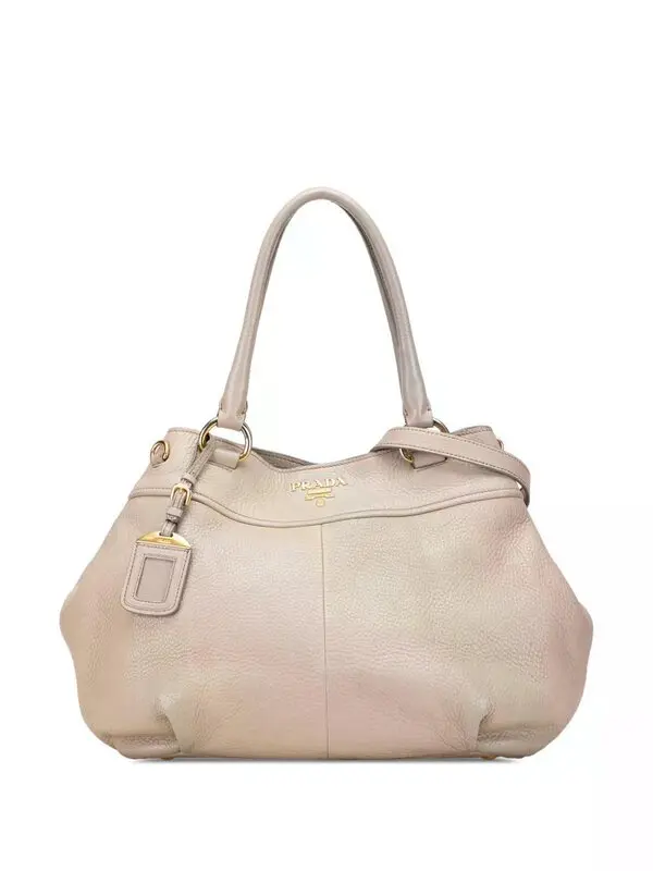 Prada Vitello Daino Open Convertible Tote Satchel 2000-2025
