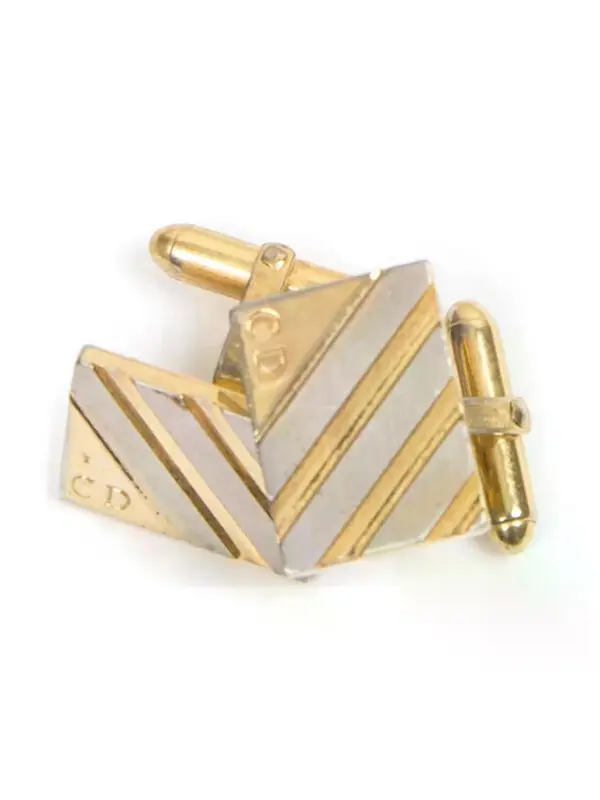 Dior 1980s Cd Cufflinks