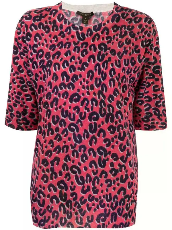 LOUIS VUITTON Stephen Sprouse Leopard Jumper