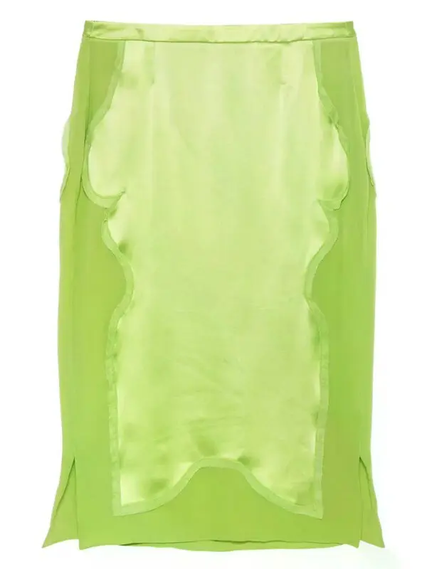 Saint Laurent 2004 Pagoda Silk Skirt