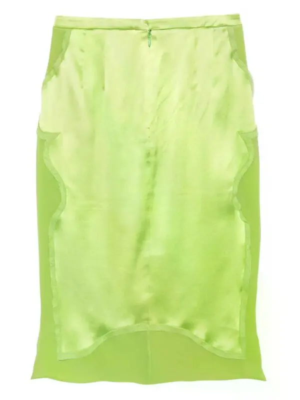 Saint Laurent 2004 Pagoda Silk Skirt