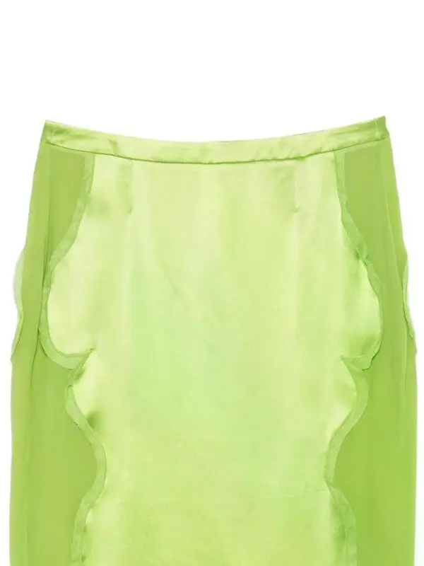 Saint Laurent 2004 Pagoda Silk Skirt