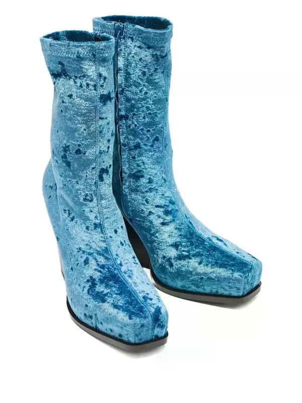 Stella McCartney 100mm Groove Velvet Boots
