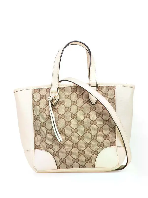 Gucci Small Gg Canvas Bree Satchel - Brown