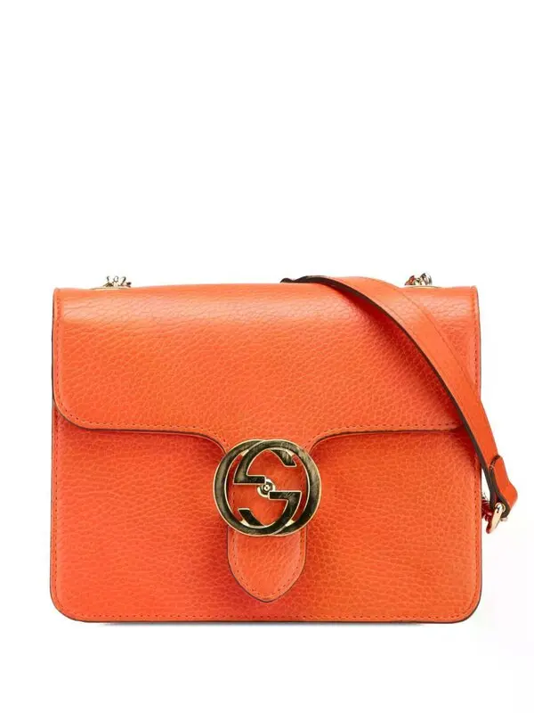 Gucci Interlocking G Crossbody Bag - Orange