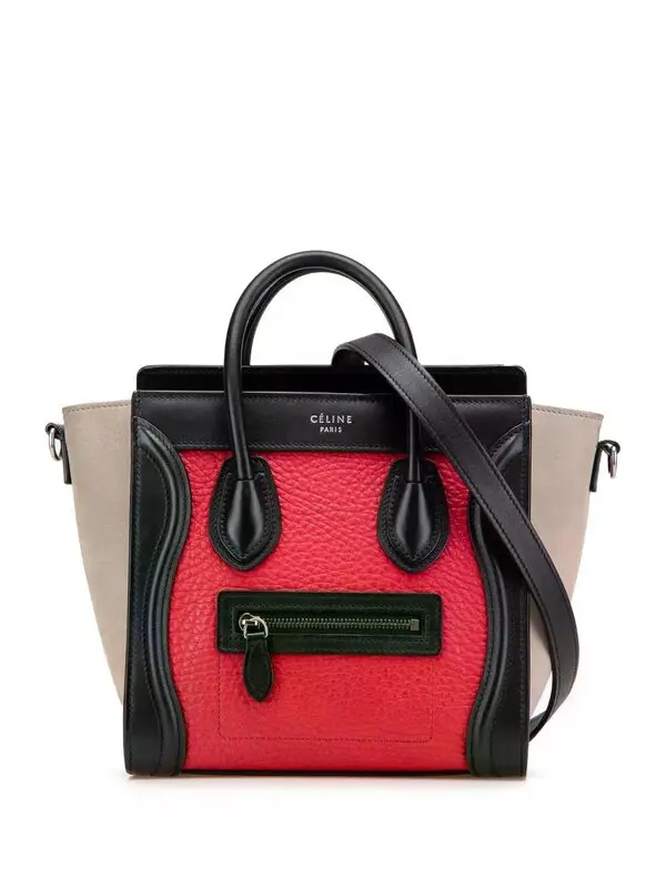 Celine Nano Tricolor Luggage Tote - Multicolour