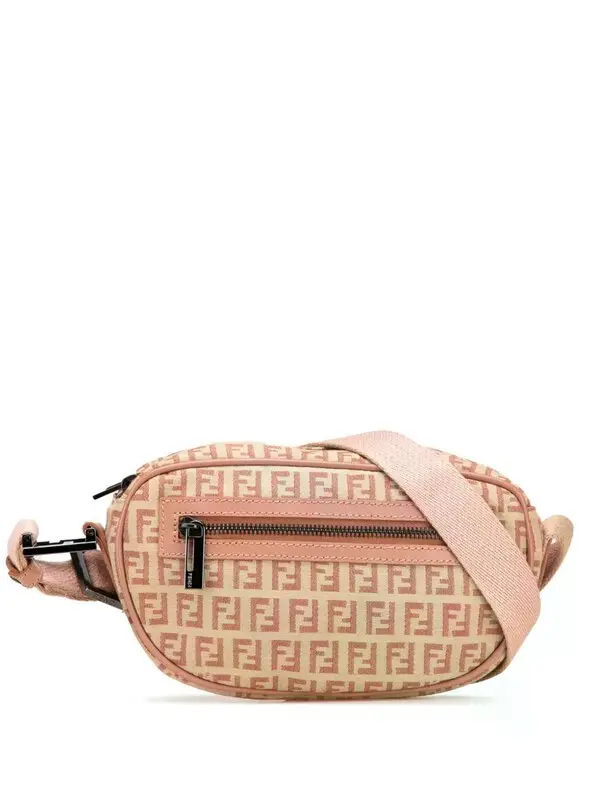 Fendi 2000-2010 Zucchino Canvas Crossbody Bag