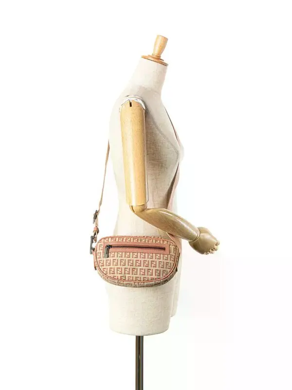 Fendi 2000-2010 Zucchino Canvas Crossbody Bag