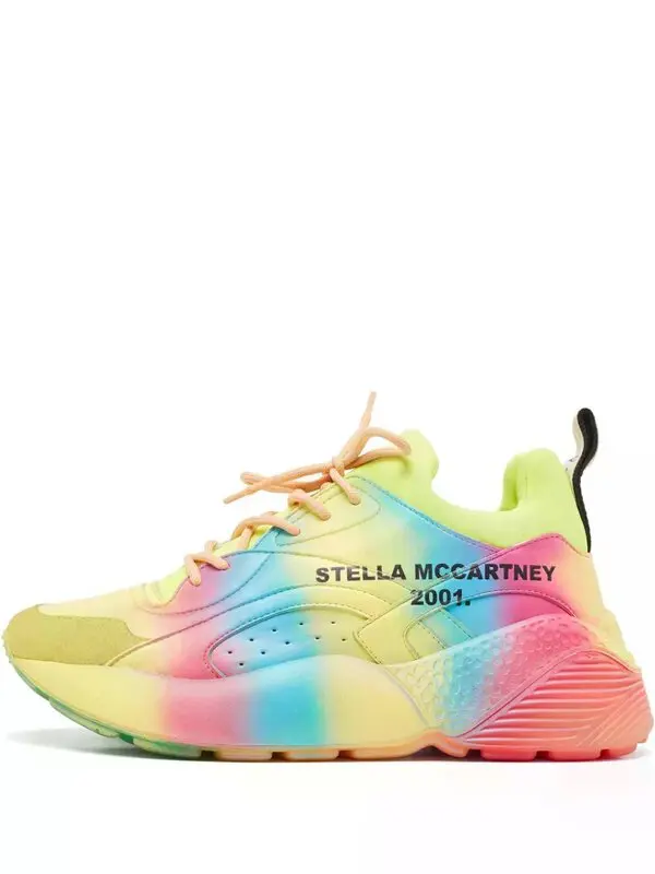 Stella McCartney Tie-dye Platform Sneakers - Yellow
