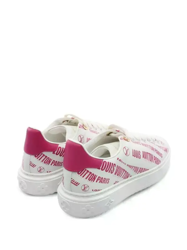 LOUIS VUITTON Logo-print Leather Sneakers