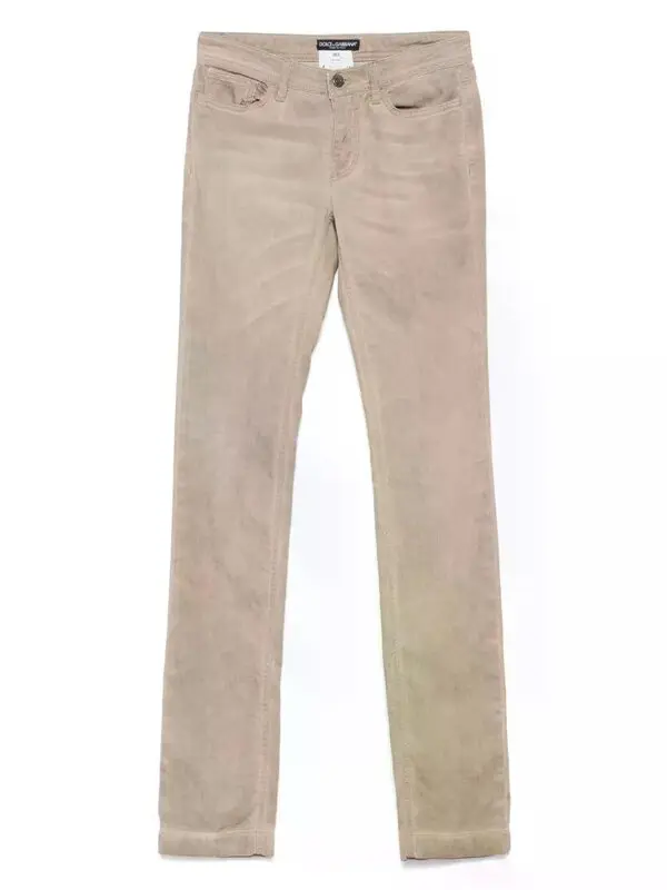 Dolce & Gabbana 2000s Crease-detailed Trousers