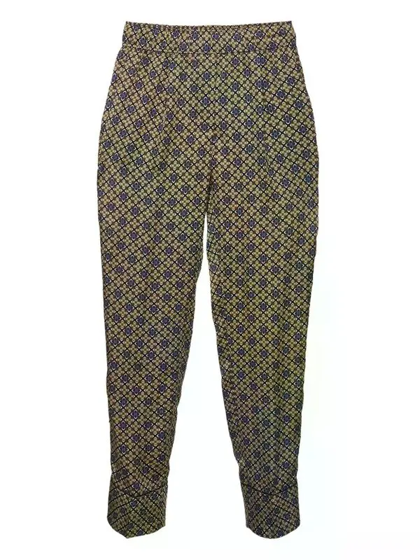 Sandro Printed Satin Trousers