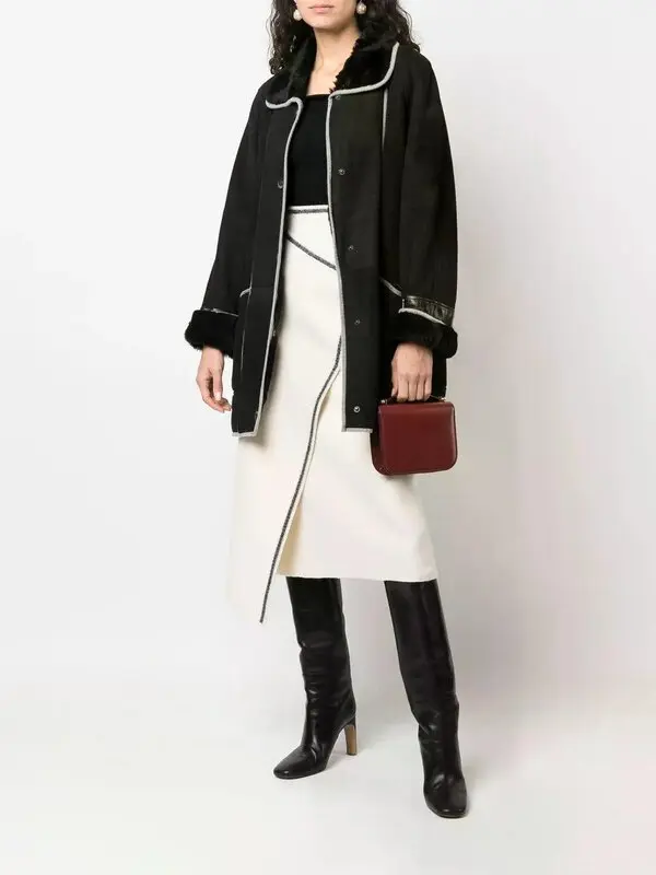 A.N.G.E.L.O. VINTAGE CULT 1980s Single-breasted Shearling Coat