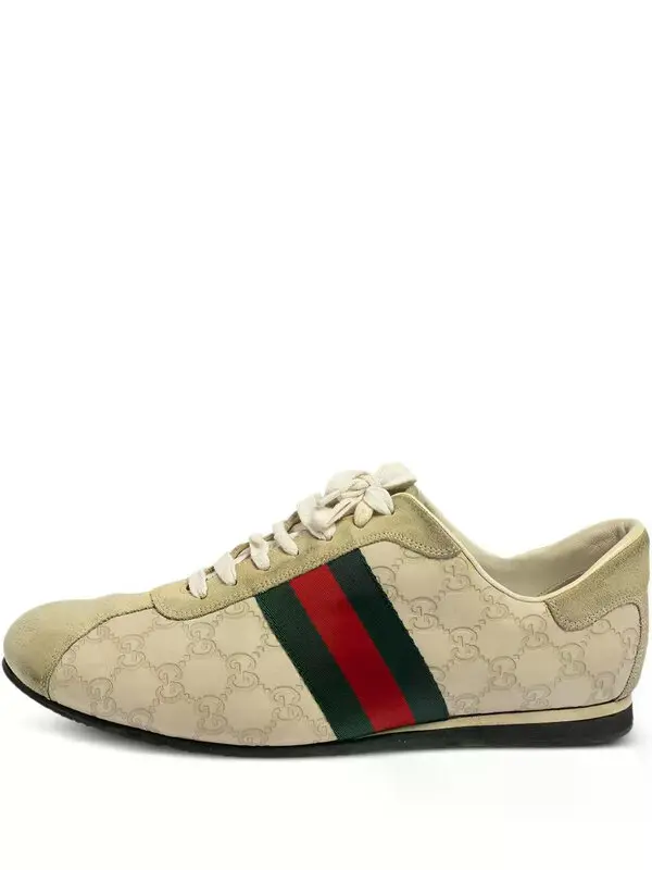 Gucci Gg Debossed Sneakers - Neutrals