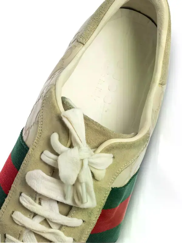 Gucci Gg Debossed Sneakers - Neutrals