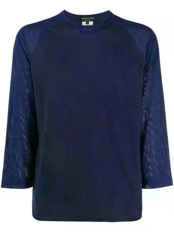 Comme Des Garçons 1990s Mesh Sleeves T-shirt