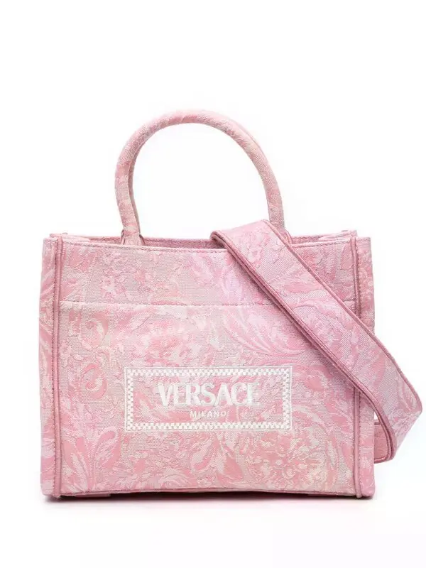 Versace Canvas Barocco Athena Tote Satchel