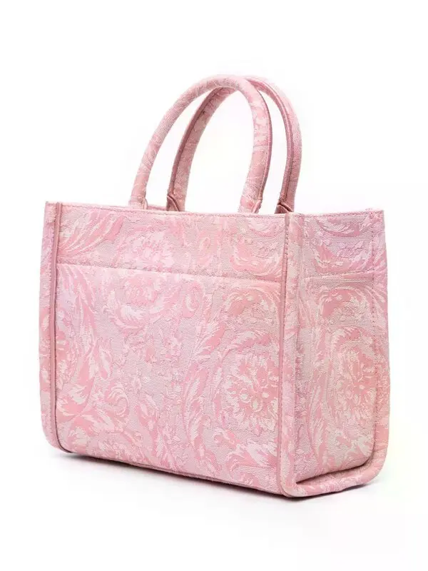 Versace Canvas Barocco Athena Tote Satchel
