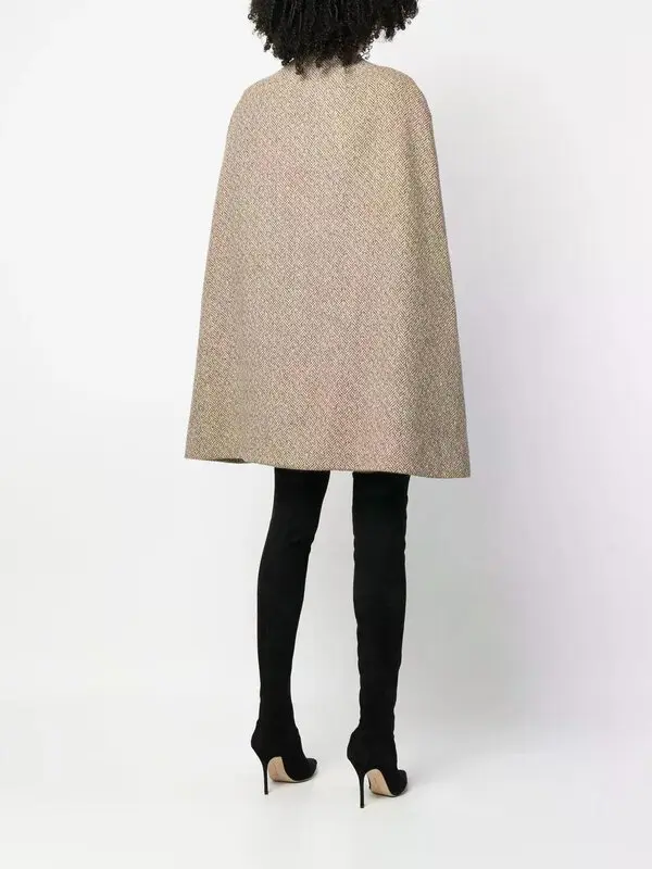 A.N.G.E.L.O. VINTAGE CULT 1960s Herringbone Cape-style Coat