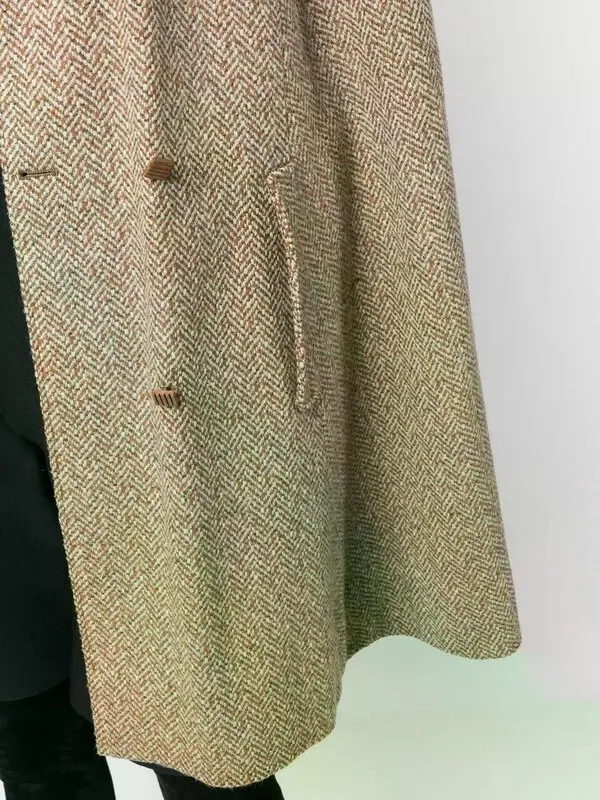 A.N.G.E.L.O. VINTAGE CULT 1960s Herringbone Cape-style Coat