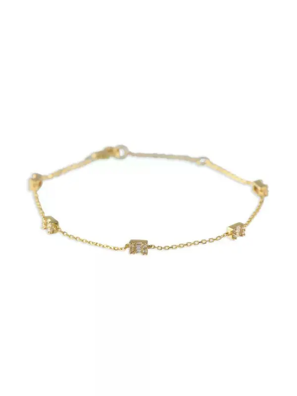 LB EXCLUSIVE 14k Gold Diamond Station Bracelet - Yellow