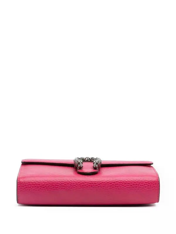 Gucci Leather Dionysus Wallet On Chain Crossbody Bag - Pink