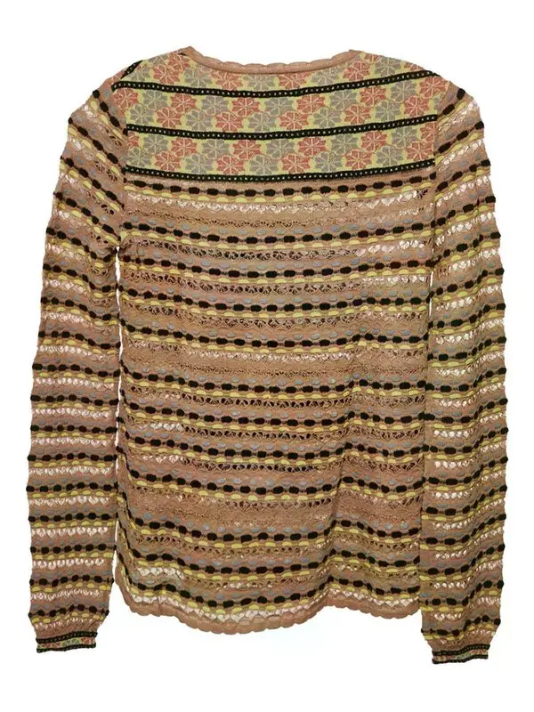 Missoni Pointelle-stripe Sweater - Neutrals